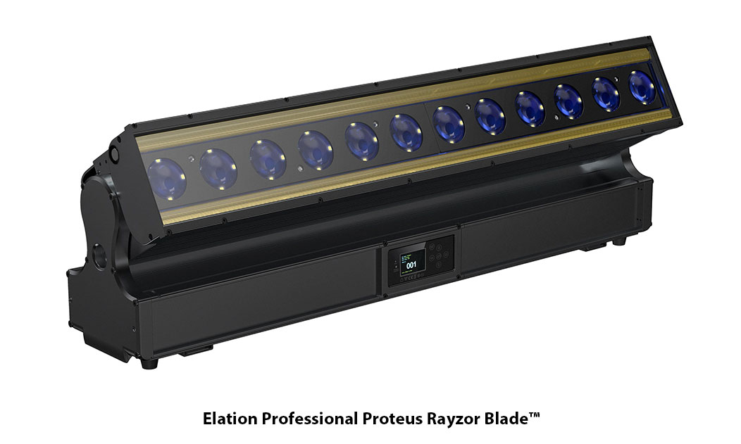 Elation announces creative IP65 Proteus Rayzor Edge™ and Blade™ Tilt FX ...
